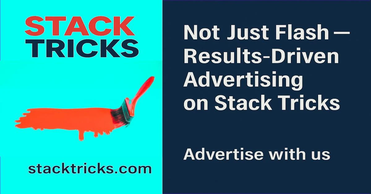 Advertise with Stack Tricks — Reach the Future of Work Audience
